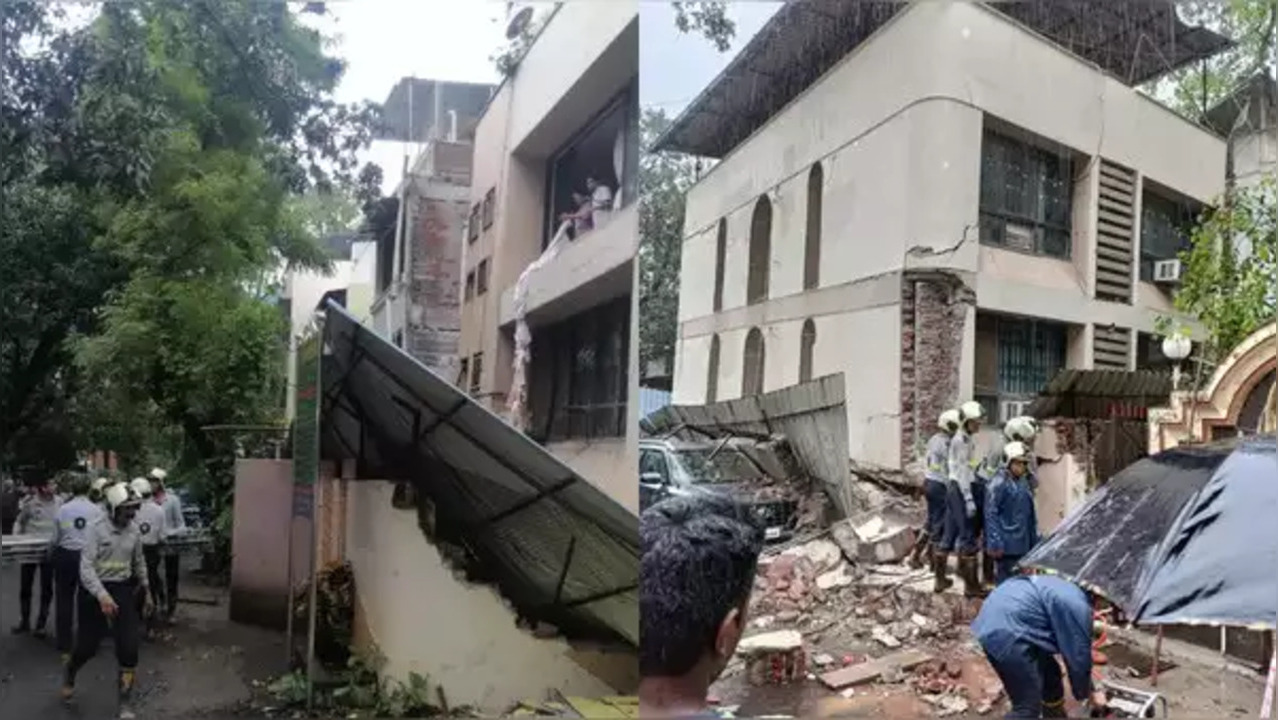 Mumbai: 2 Dead, 3 Hospitalised As Portion of Building Collapses In Ghatkopar Amid Heavy Rainfall ...