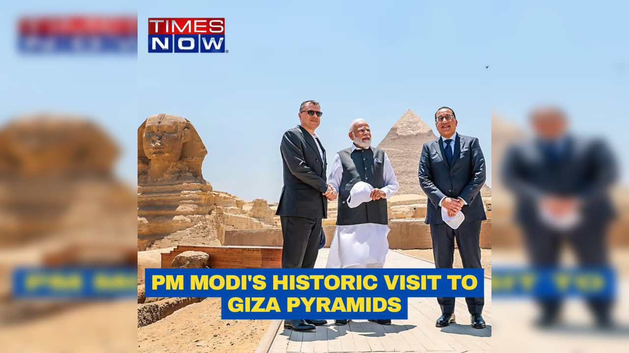 PM Modi Explores Giza Pyramids in Cairo #shorts | Times Now