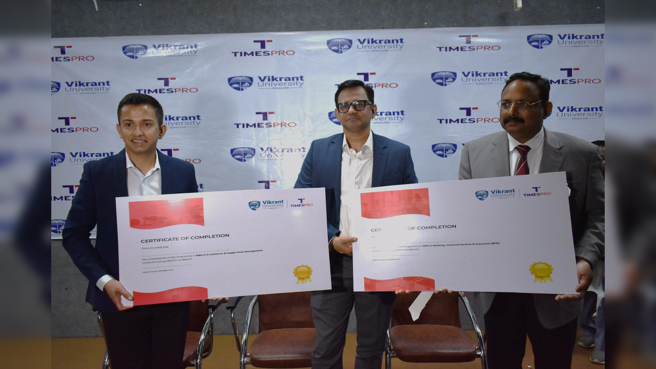 MBA in BFSI, e-Commerce Supply Chain launched by Vikrant University in ...