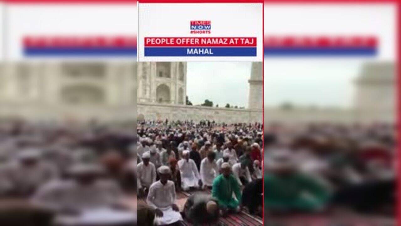 Worshippers Offer Namaz At Iconic Taj Mahal, Pray For Peace And Unity # ...