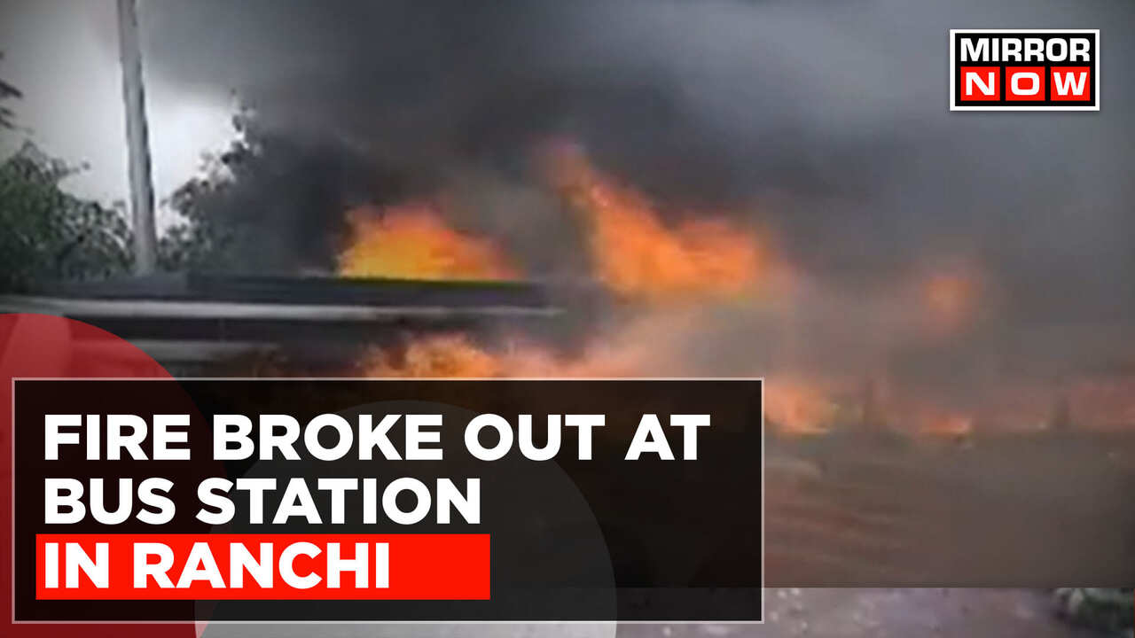 Horrific Fire Visuals From 4 Buses Caught With At Kharghara Bus Station ...