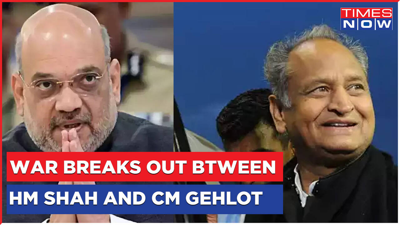 War Of Words Breaks Out Between Home Minister Amit Shah And CM Gehlot Ahead Of Rajasthan ...