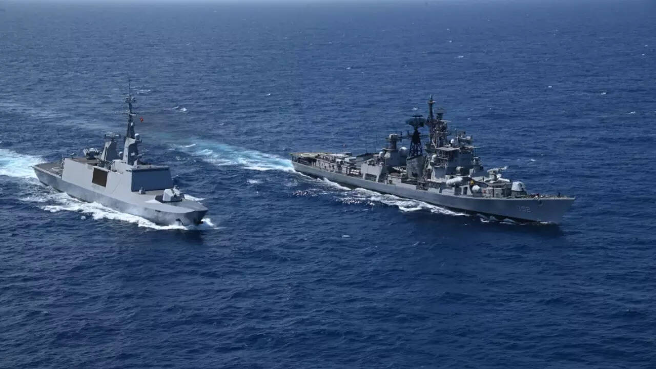 Maritime Partnership Exercise: INS Rana, INS Sumedha Undertake Naval ...