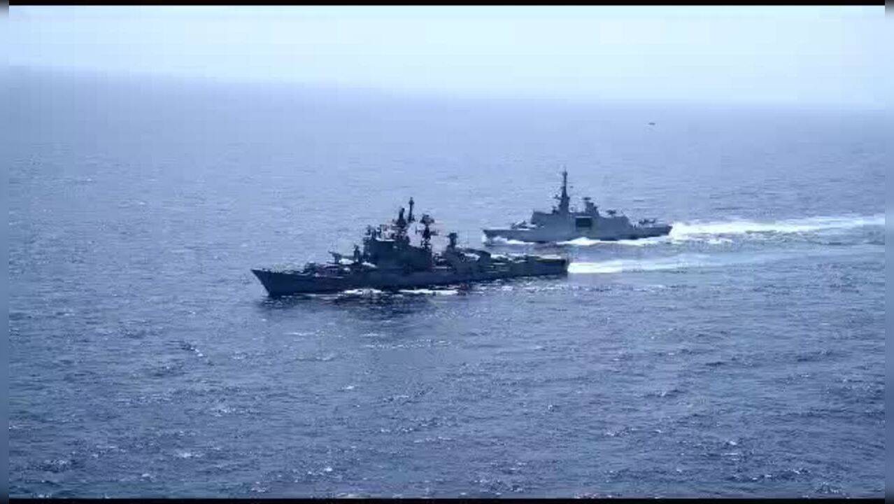 Maritime Partnership Exercise: INS Rana, INS Sumedha Undertake Naval ...
