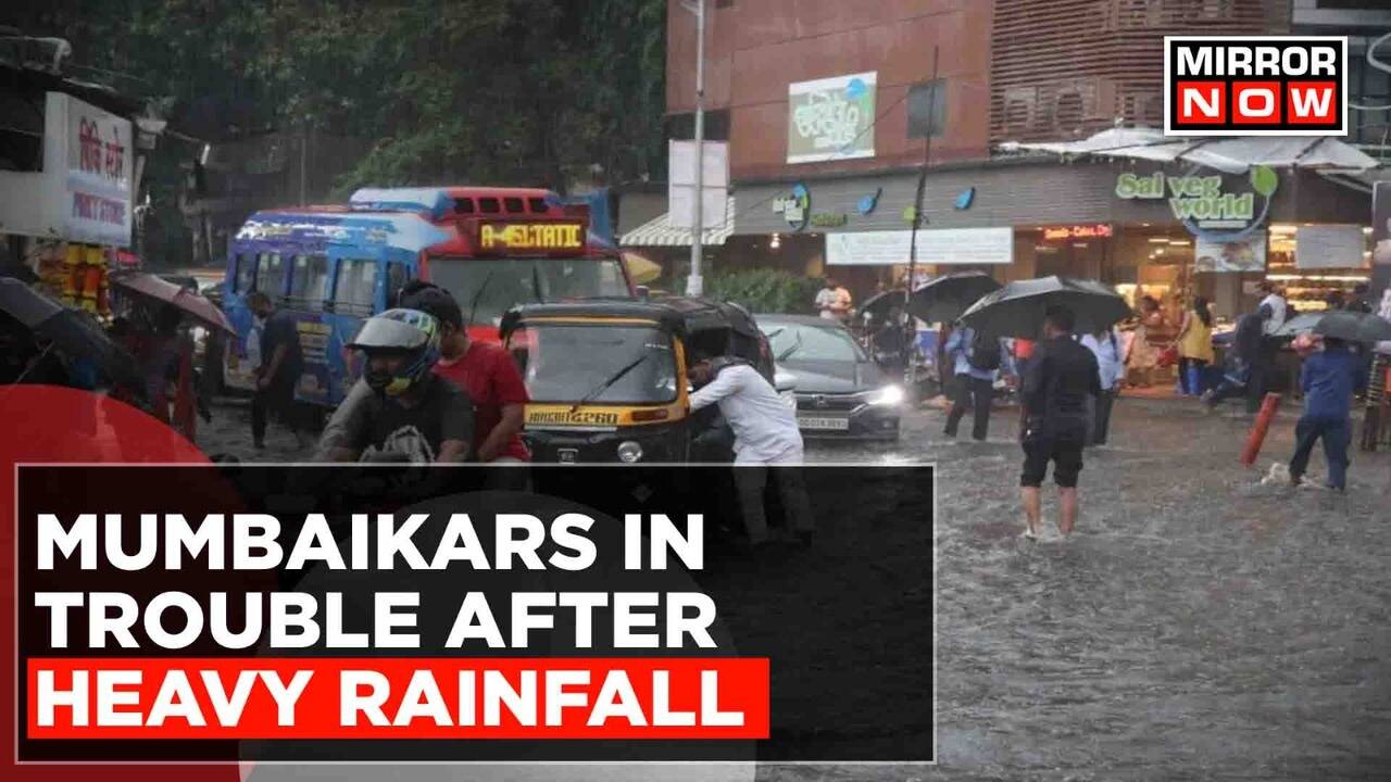 Heavy Rainfall Lashes Out Mumbai Waterlogging And Traffic Causes Chaos