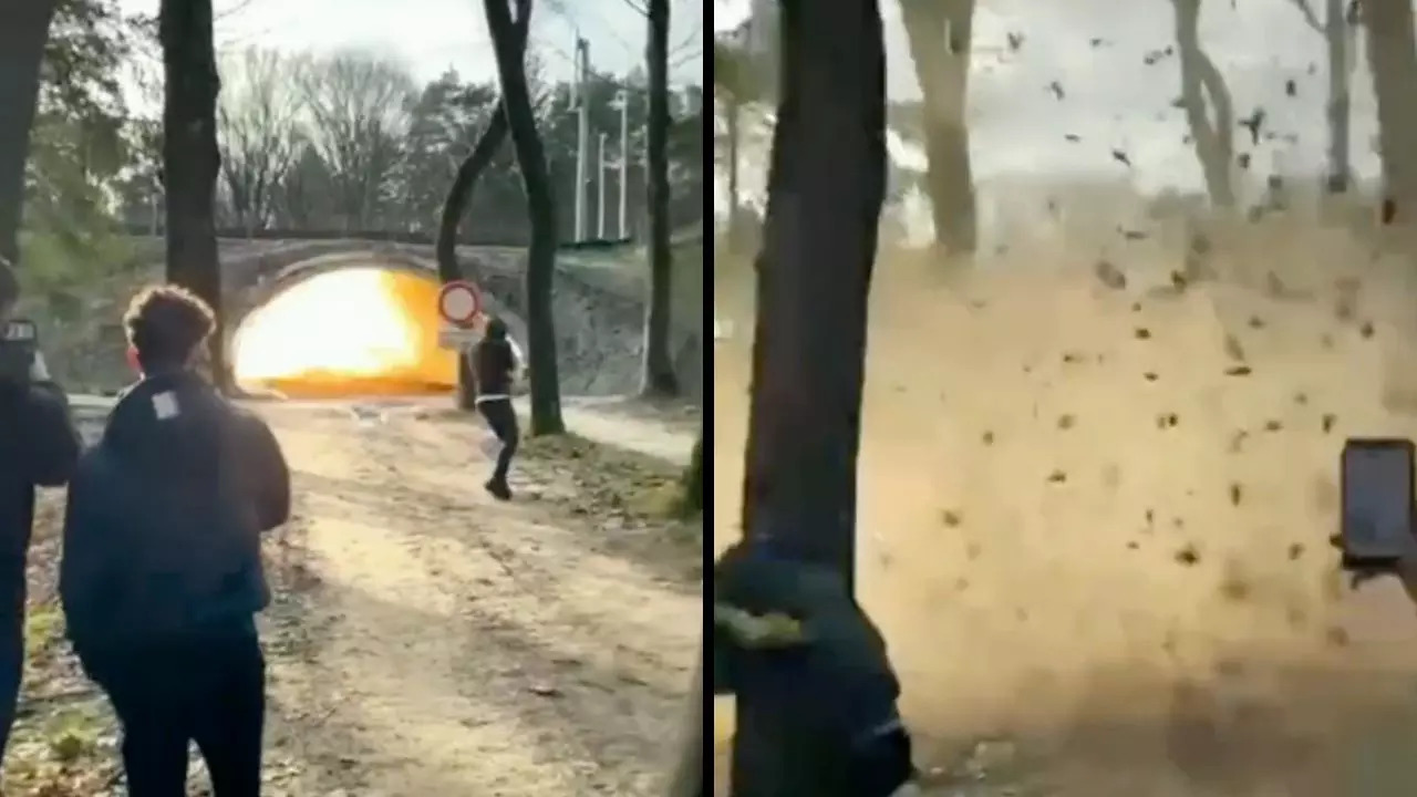 Viral Video: Fireworks in Netherlands Tunnel Create Explosive ...