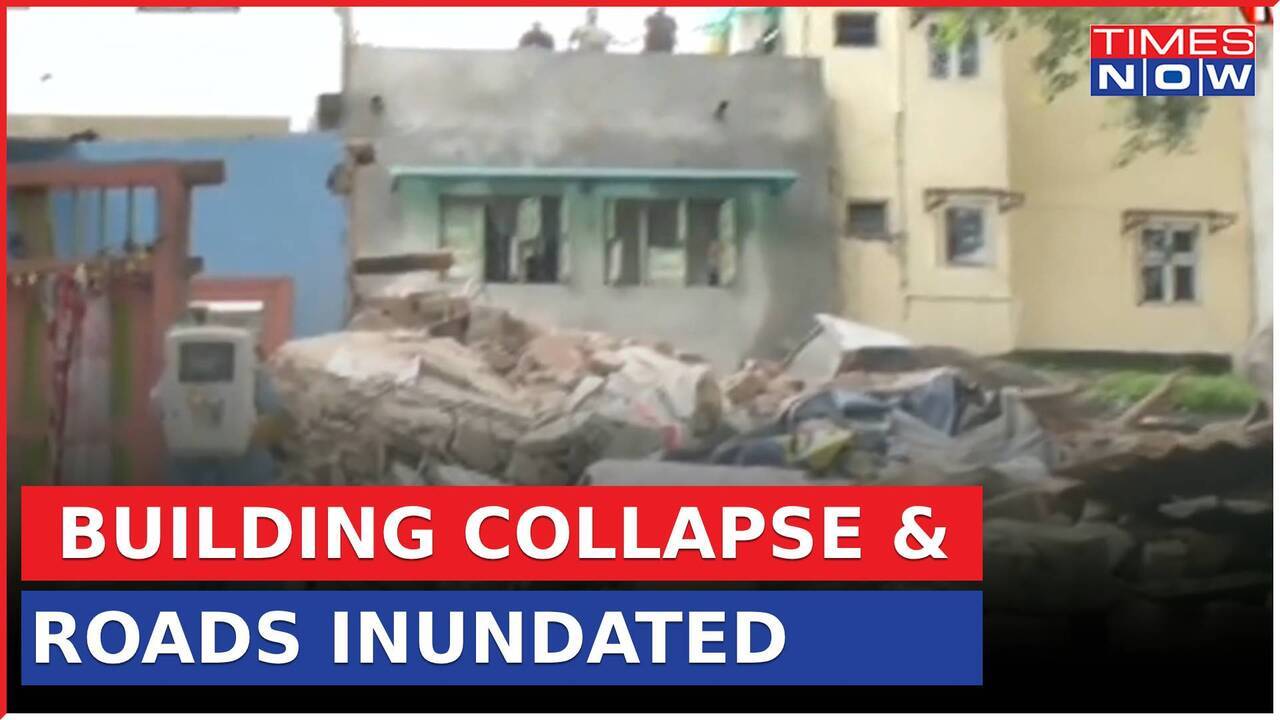 Building Collapsed In Gujarat, Roads Completely Inundated In Rajasthan After Heavy Rains ...