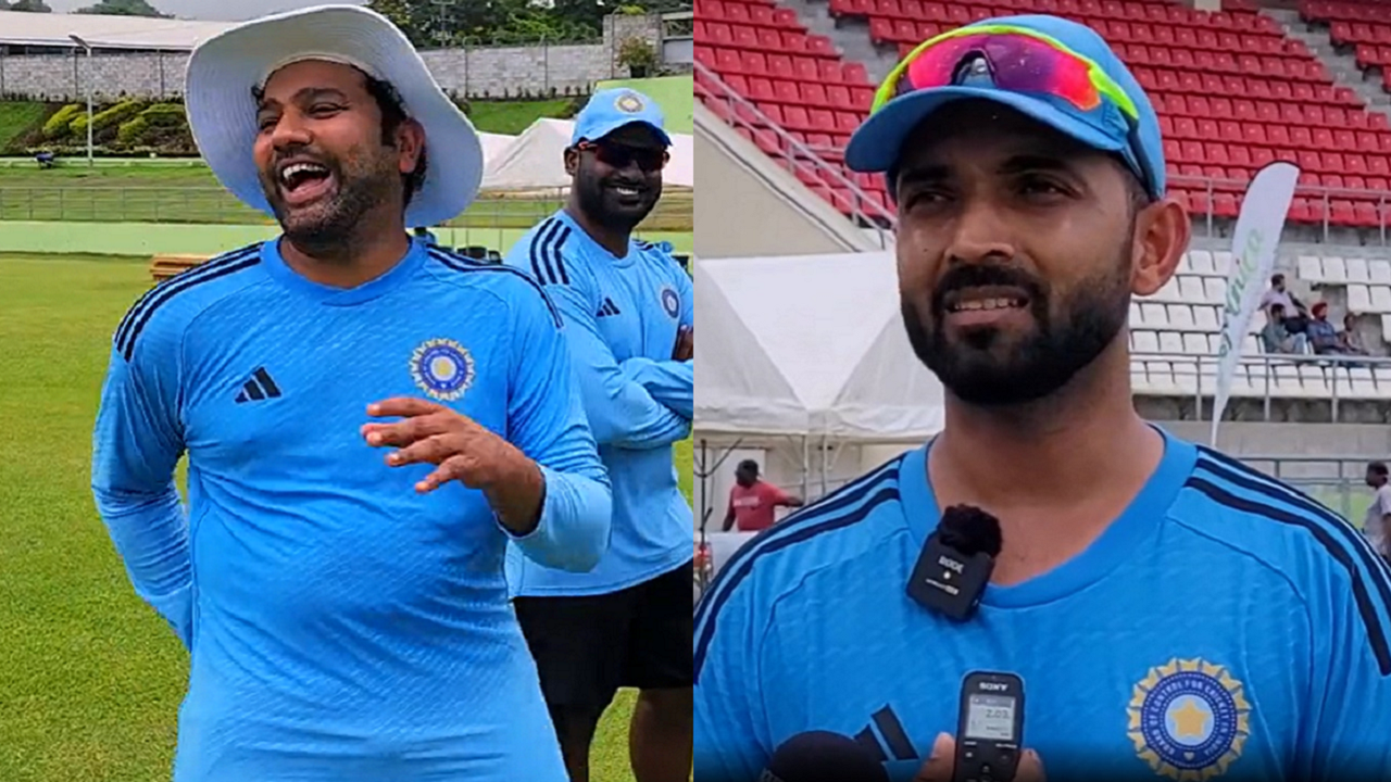 Rohit Sharma Bursts Into Laughter After Ajinkya Rahane Shuts Reporter With 'Main Abhi Bhi Young ...