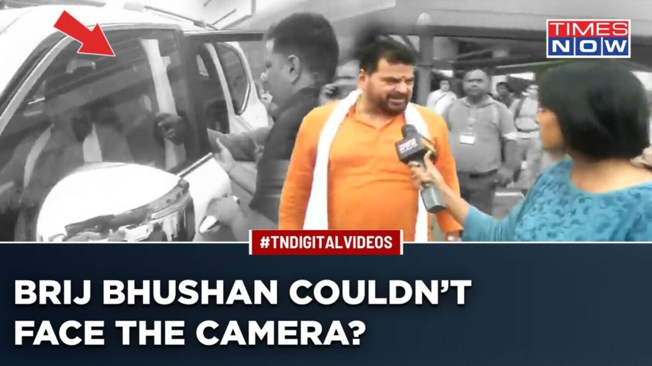 Watch: Brij Bhushan Singh, Accused Of Sexual Harassment, Misbehaves ...