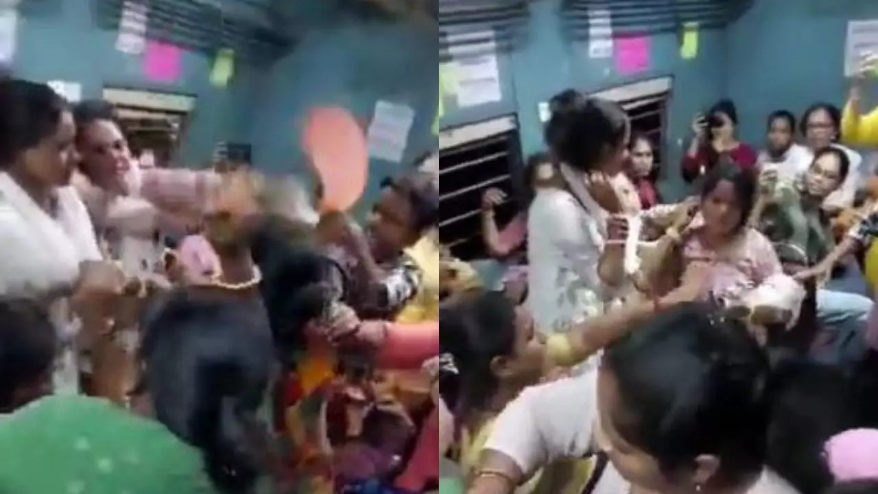 SHOCKING | Women Bash Each Other Up In Kolkata Local Train In Viral ...