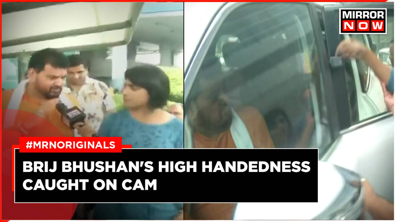 Brij Bhushan Singh's High Handedness Caught On Camera | Times Now