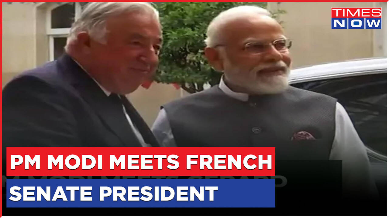 PM Modi Meets French Senate President; Bilateral Engagement Begins To ...