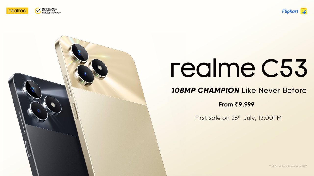 realme C53 Unveiled in India: 108MP Camera and 90Hz Display on Board | Technology & Science News ...