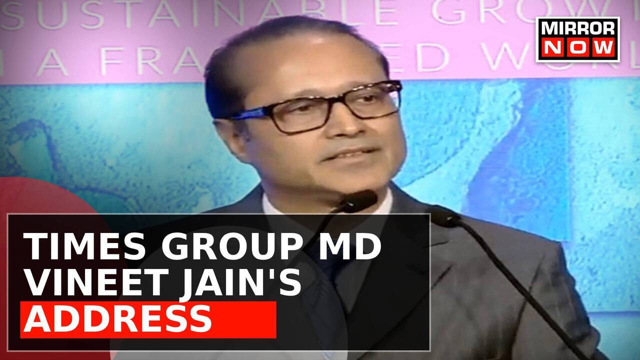 Vineet Jain, MD, Times Group Addresses Gathering Of MoU Signing Ceremony Of Filmfare & Gujarat ...