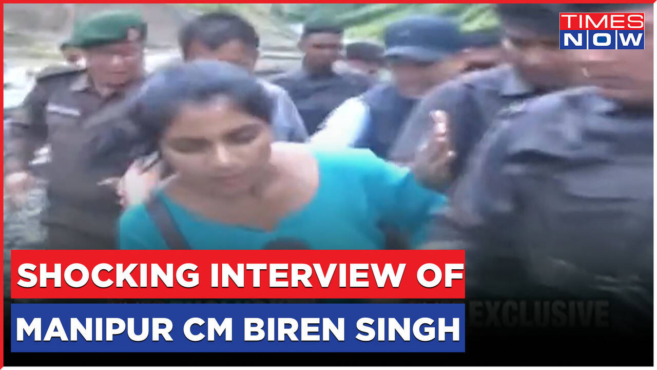 Shocking Response By Manipur CM Biren Singh After Confronted By Times ...