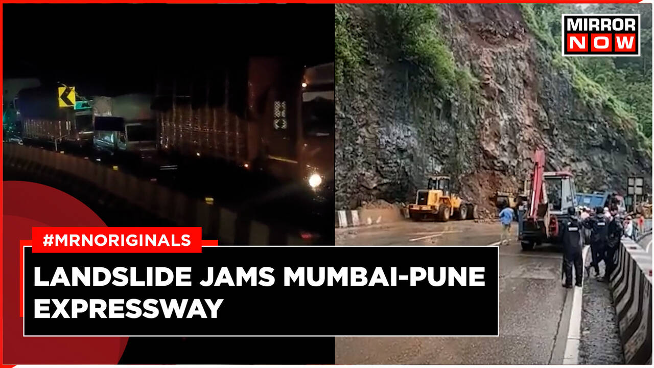 Landslide in Mumbai-Pune Expressway, Boulders Disrupt Traffic For Several Hours | Times Now