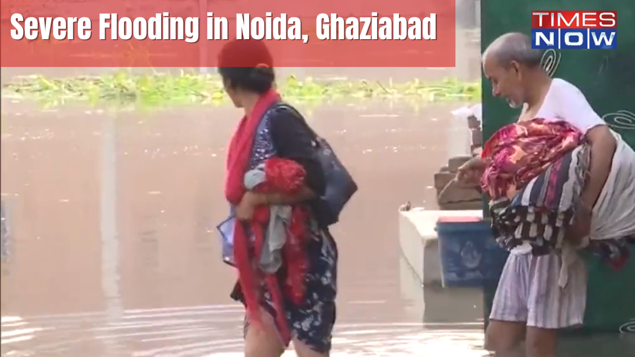 Severe Flooding in Noida Submerges 200 Houses, Displaces 500 People ...