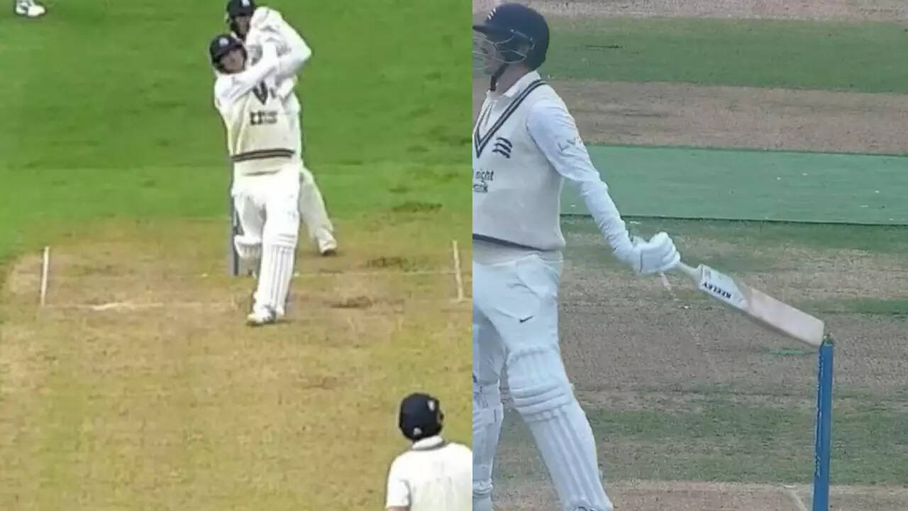 Bizarre! English Batter Dismissed In Strange Fashion Despite Smashing ...