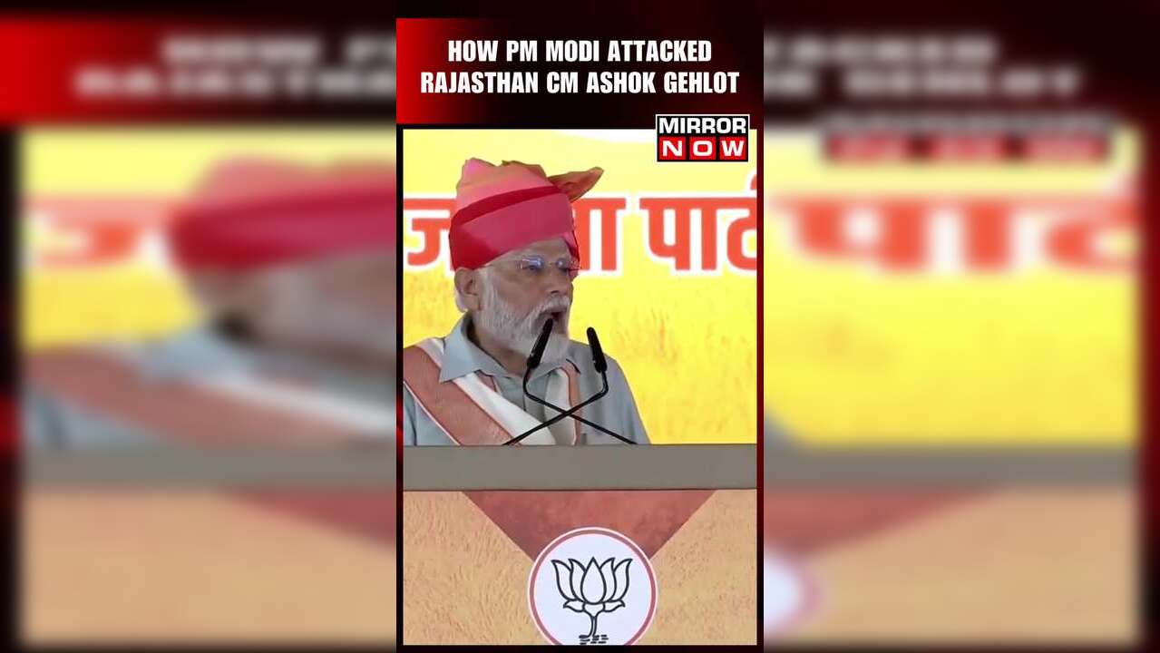Watch: PM Modi Attacks Rajasthan CM Ashok Gehlot Over Red Diary Controversy