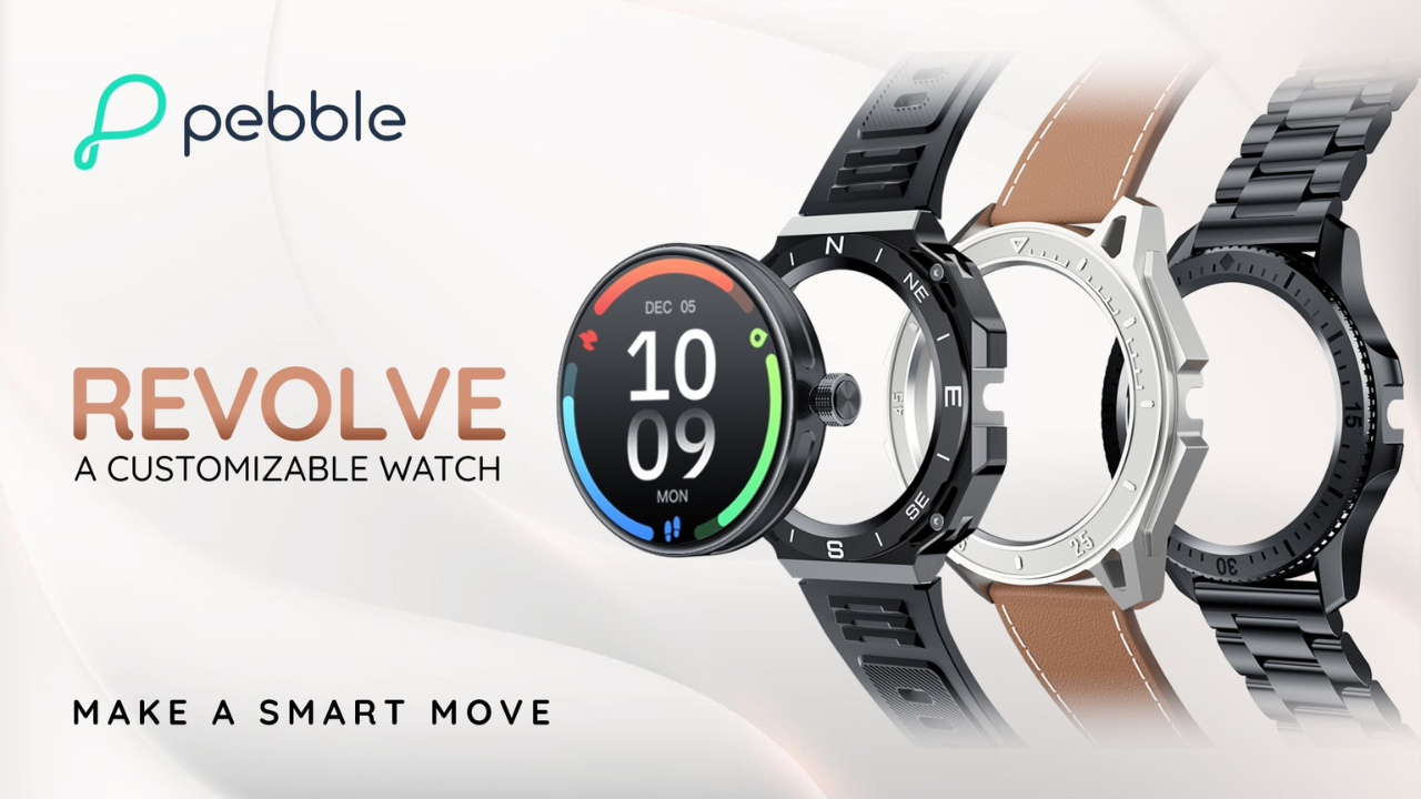 Pebble Revolve Smartwatch Launched in India: Boasts Bluetooth Calling ...