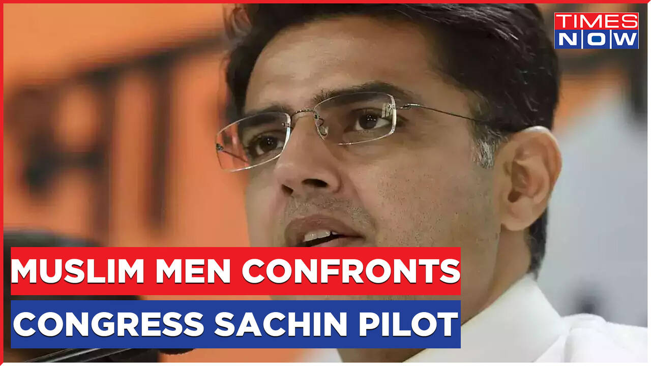 Group Of Muslim Men Confronts Congress Leader Sachin Pilot On Jaipur ...