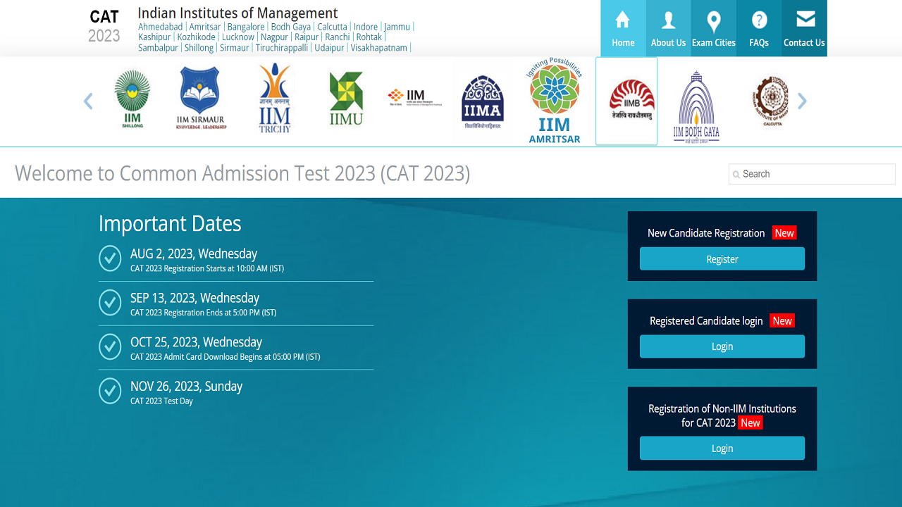 CAT 2023 Exam Date: IIM CAT Notification Released on iimcat.ac.in, Registration Begins on August ...