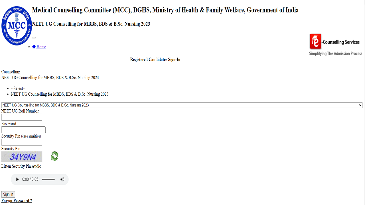 NEET Counselling Seat Allotment Result 2023 Declared on mcc.nic.in ...