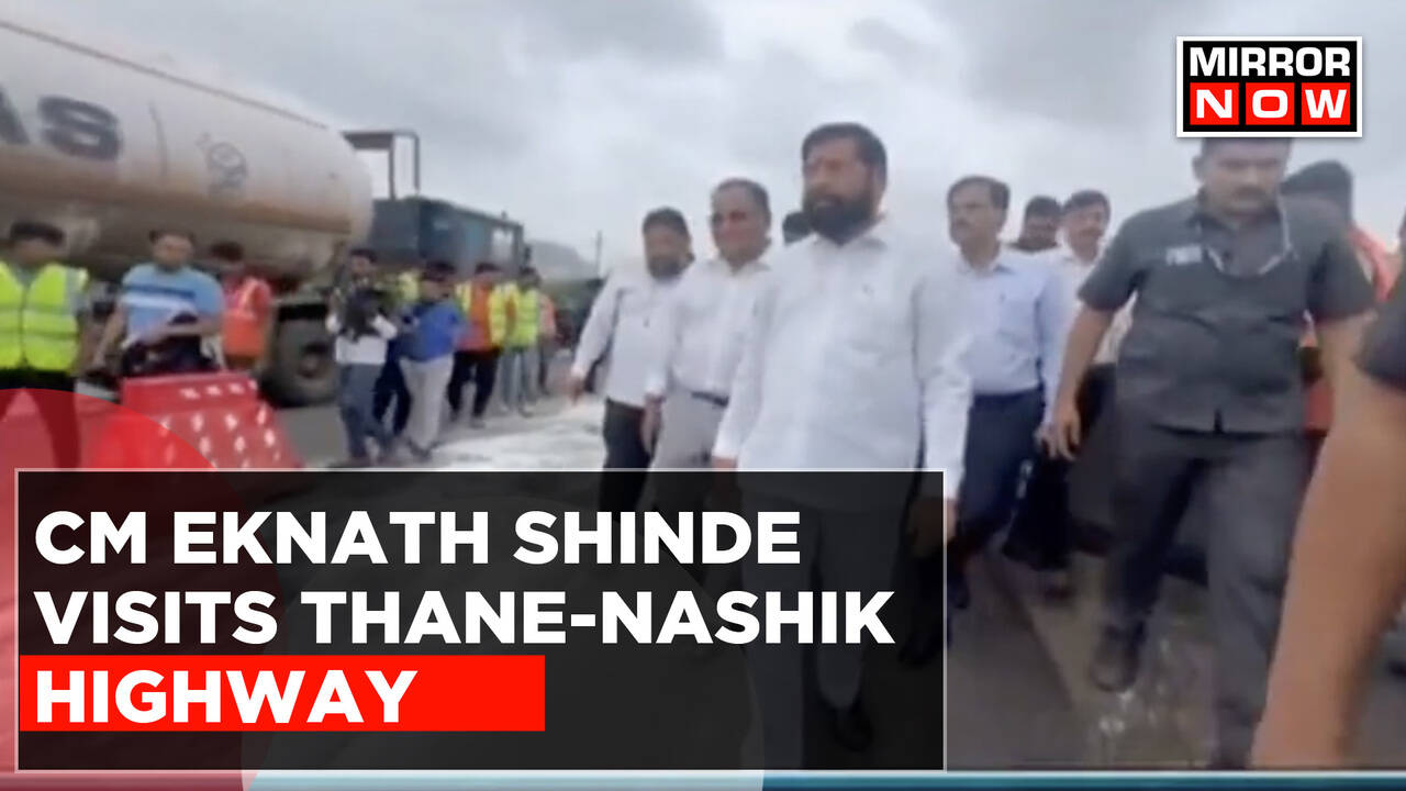 Maharashtra Chief Minister Eknath Shinde Reviews The Poor Road ...