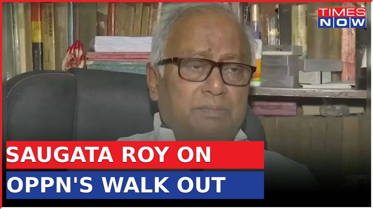 Trinamool MP Saugata Roy Gives His Statement On Walkout Of Rajya Sabha ... Trinamool MP Saugata Roy Gives His Statement On Walkout Of Rajya Sabha ...