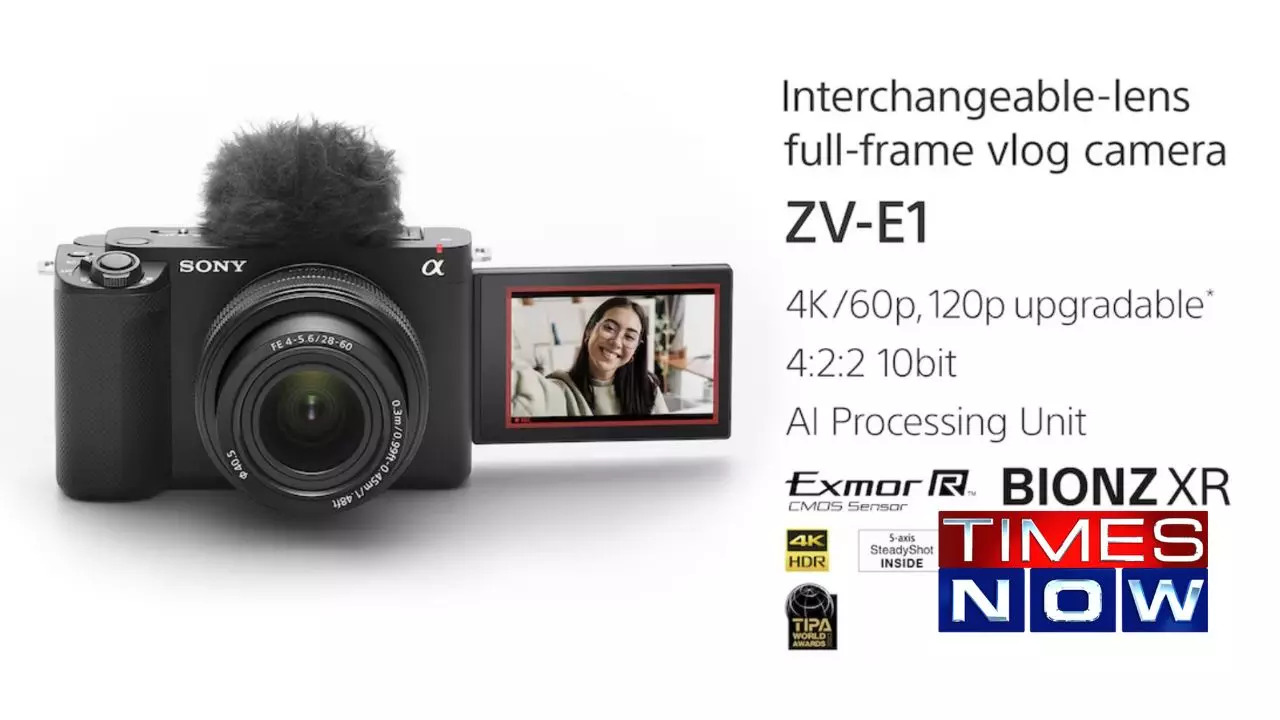 Sony's Pocket Powerhouse: ZV-E1 Full-Frame Vlog Camera Launches in ...
