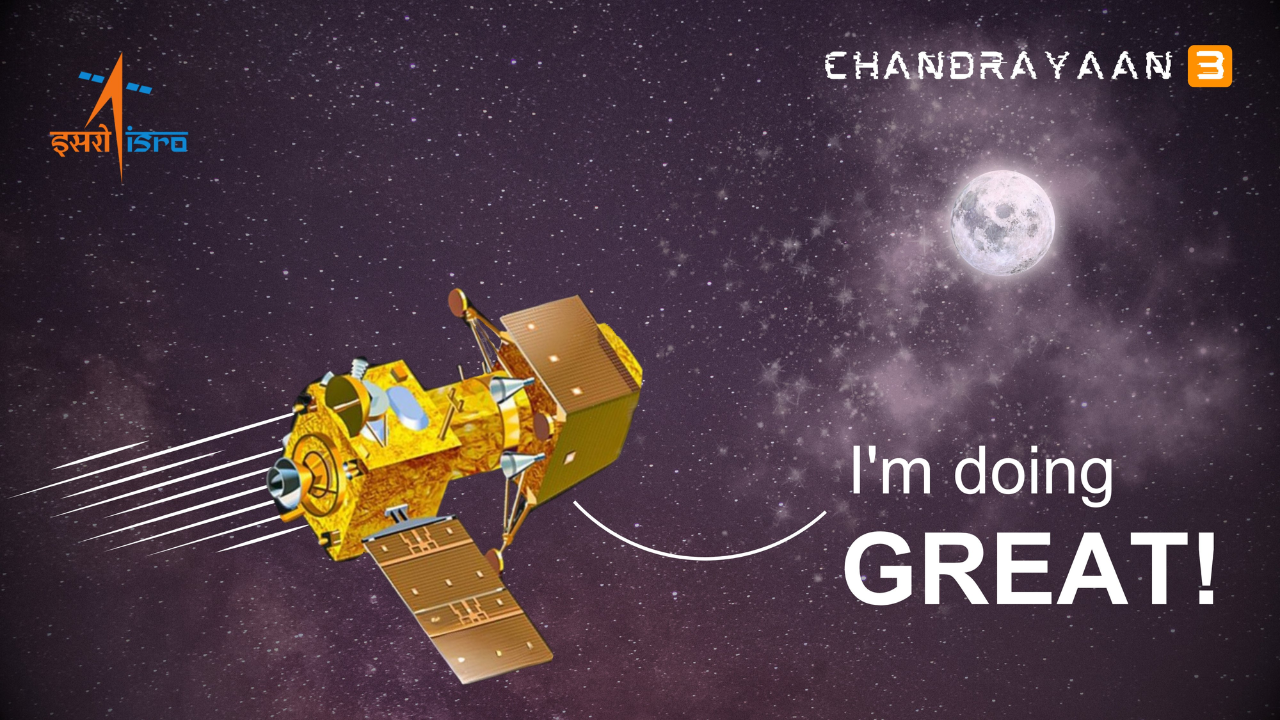 Chandrayaan-3 has covered about two-thirds of the distance to the moon ...