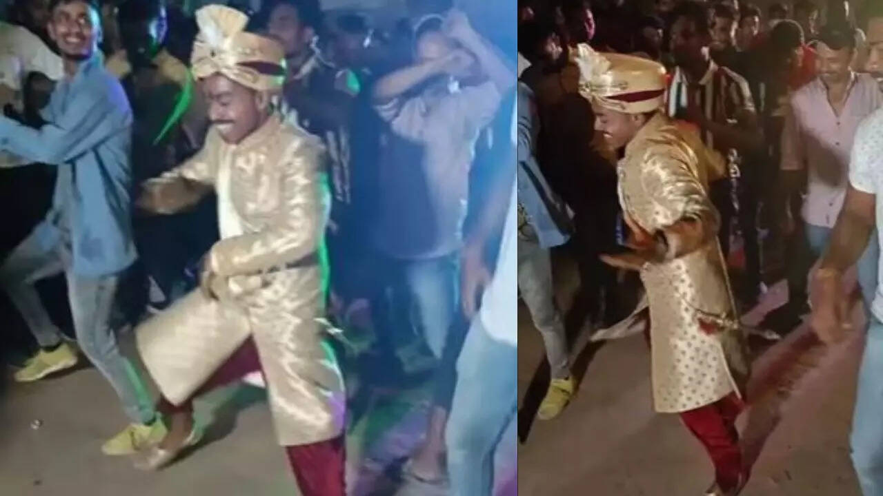 Viral Video: Groom's Electrifying Dance Moves With Friends Shocks ...
