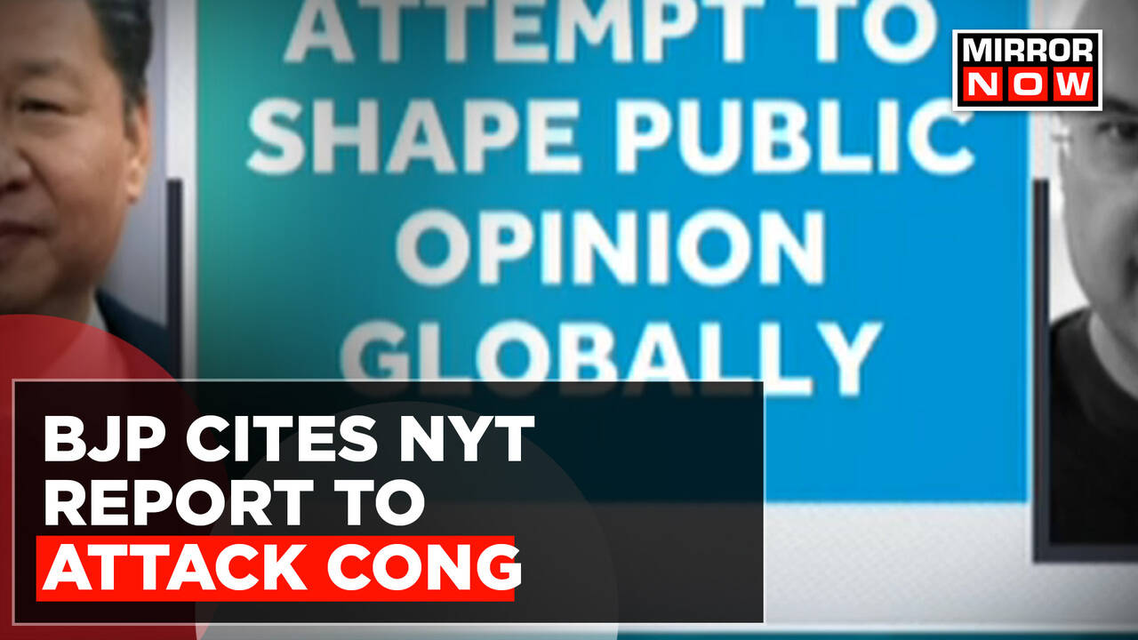BJP Attacks Congress For Allegedly Backing Chinese Propaganda Campaign ...