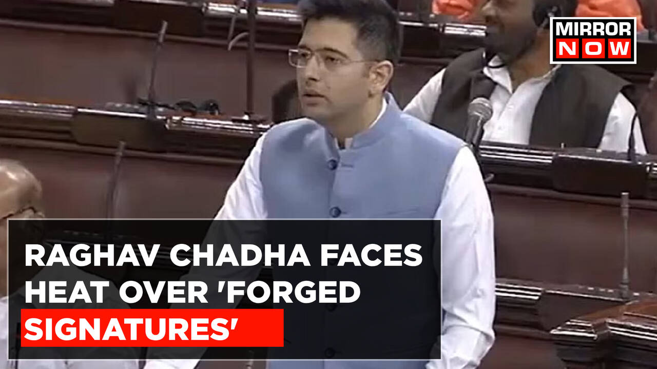 AAP MP Raghav Chadha Accused Of 'Forging Signatures' In Motion Against Delhi Services Bill | Top ...