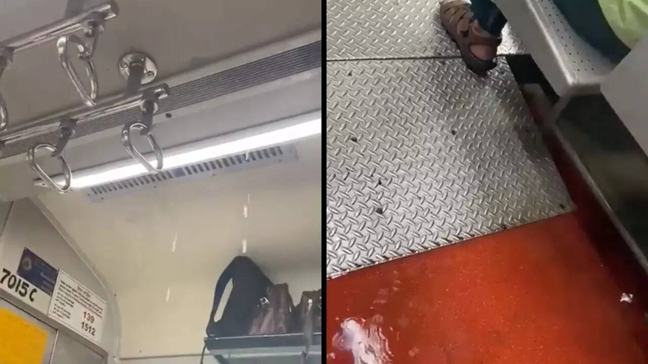 Viral Video: No Respite for Mumbai Local Train Commuters As AC Drips ...