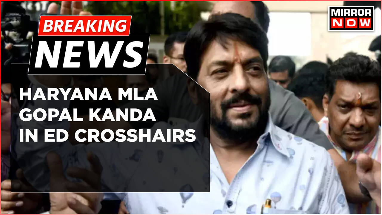Breaking News | ED Conducts Raid At Former Haryana Minister Gopal Kanda ...
