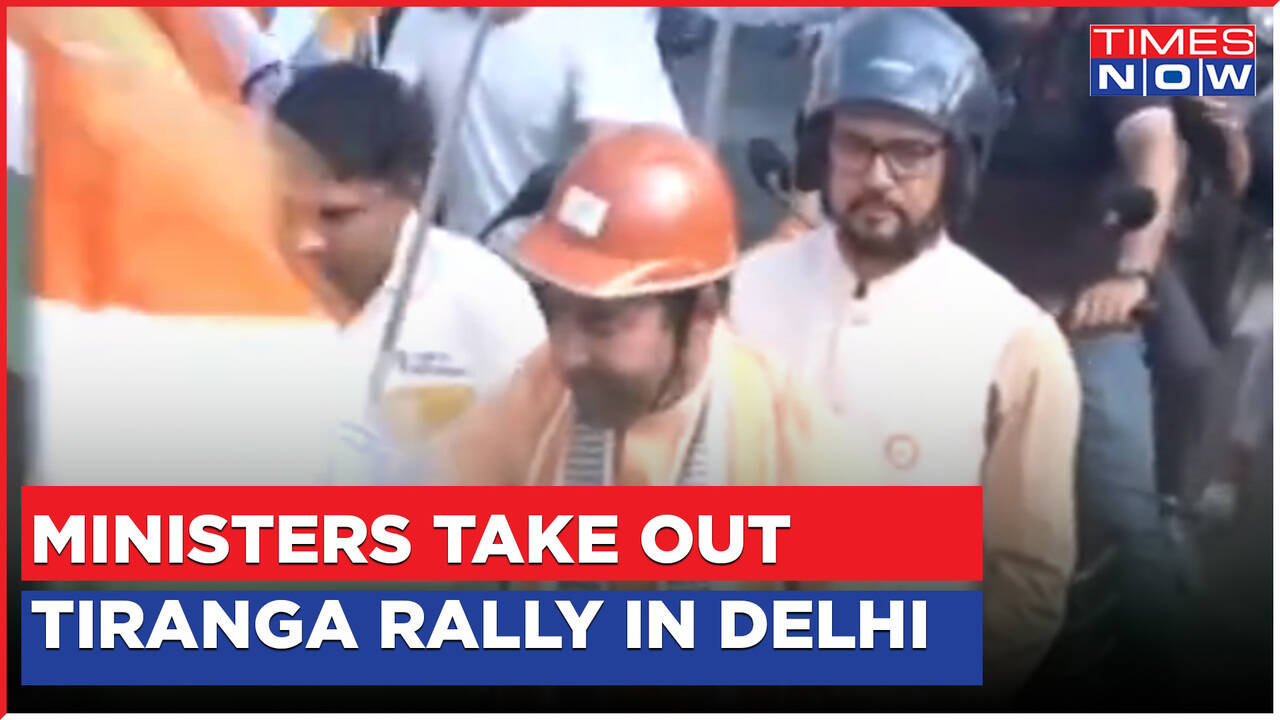 Tiranga Rally In Delhi; Ministers, MPs Take Part As India Celebrates ...