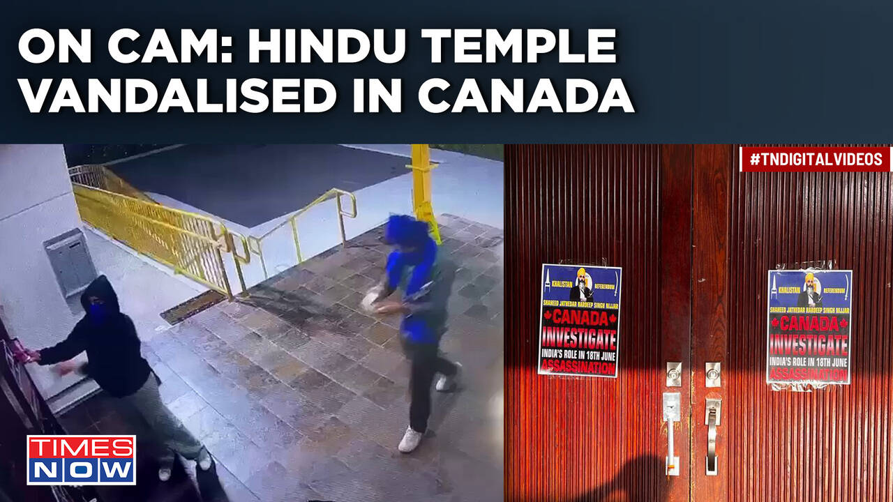 Another Anti-India Hate Crime In Canada, Hindu Temple Vandalised In ...