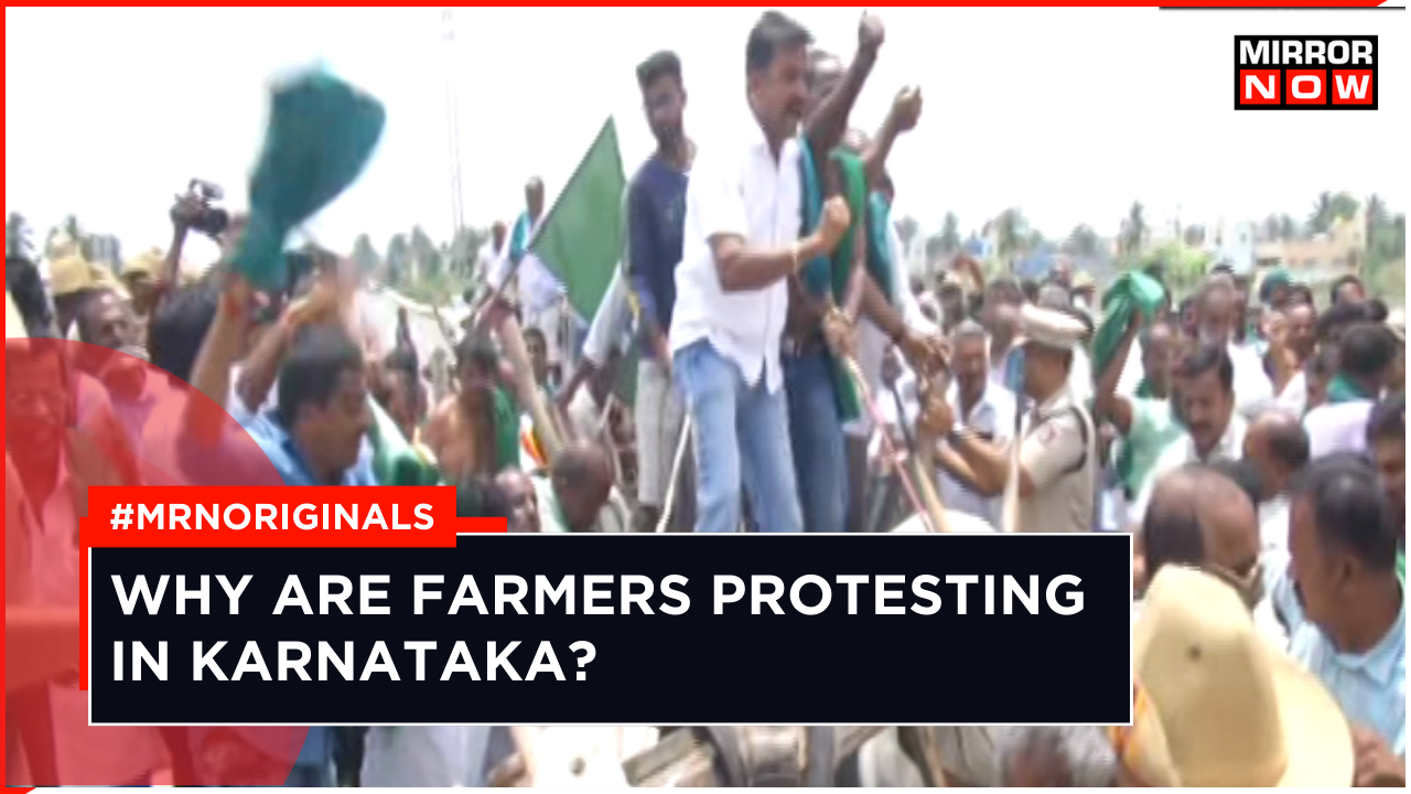 Cauvery Water Dispute: Karnataka Farmers Stage Protest, Blocks ...
