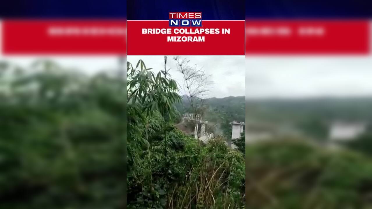 Under-Construction Railway Bridge Collapses In Mizoram, 17 Killed #shorts