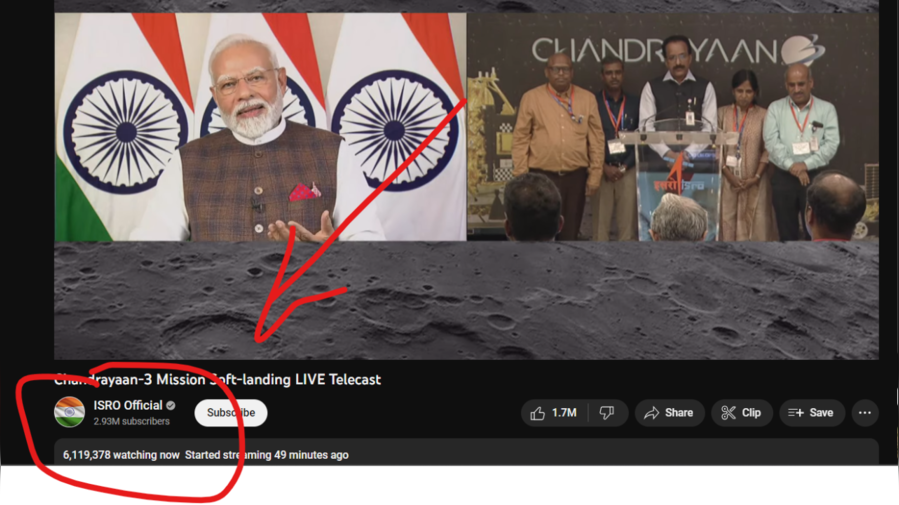 🔴 Chandrayaan 3 Moon Soft Landing Doordarshan LIVE Telecast Streaming ...