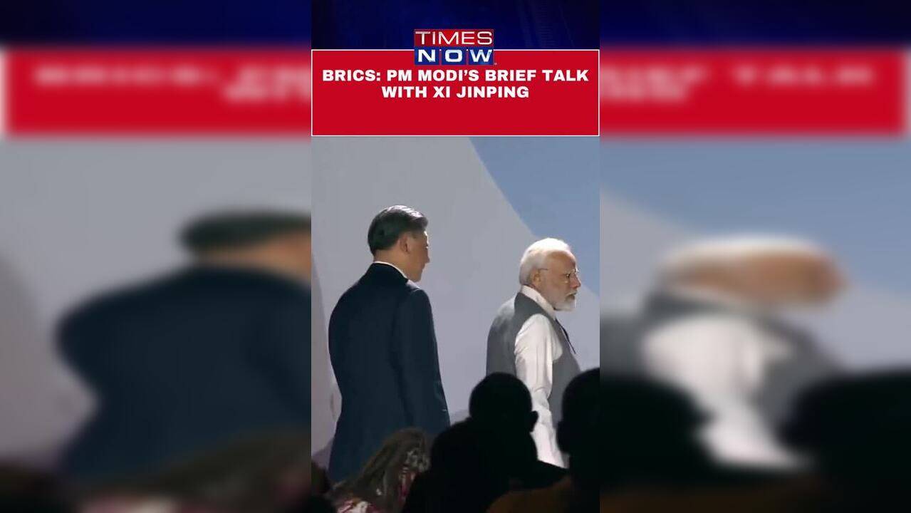 PM Modi Interacts With Xi Jinping At BRICS