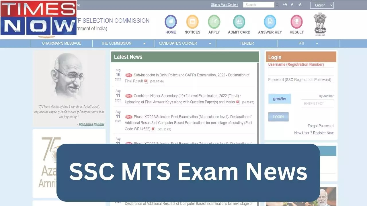 SSC MTS Exam News LIVE: SSC MTS, CGL Tier 1 Result soon on ssc.nic.in ...