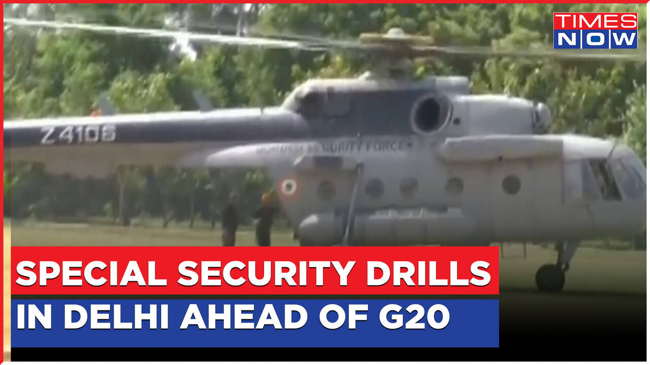 Mega Security Drills Underway In Delhi Ahead Of Crucial G20 Summit ...