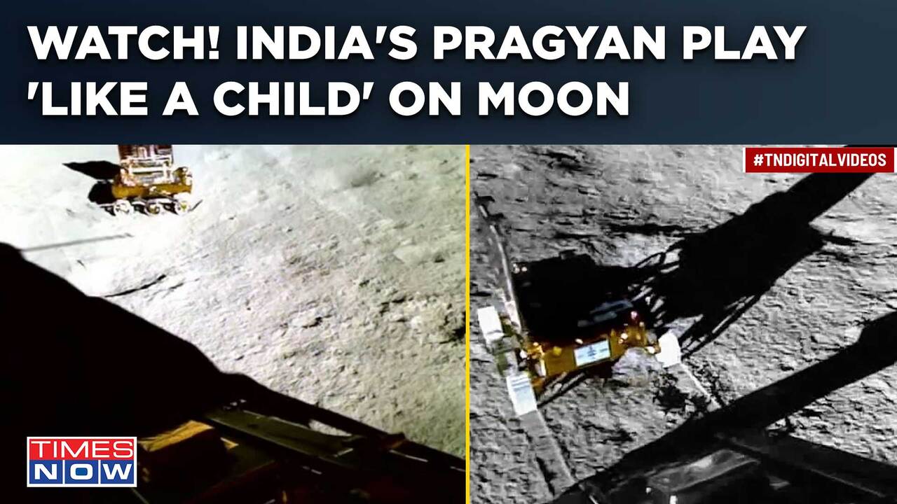 Chandrayaan-3: ISRO Shares Video Of Pragyan Rover Frolicking On Moon ...