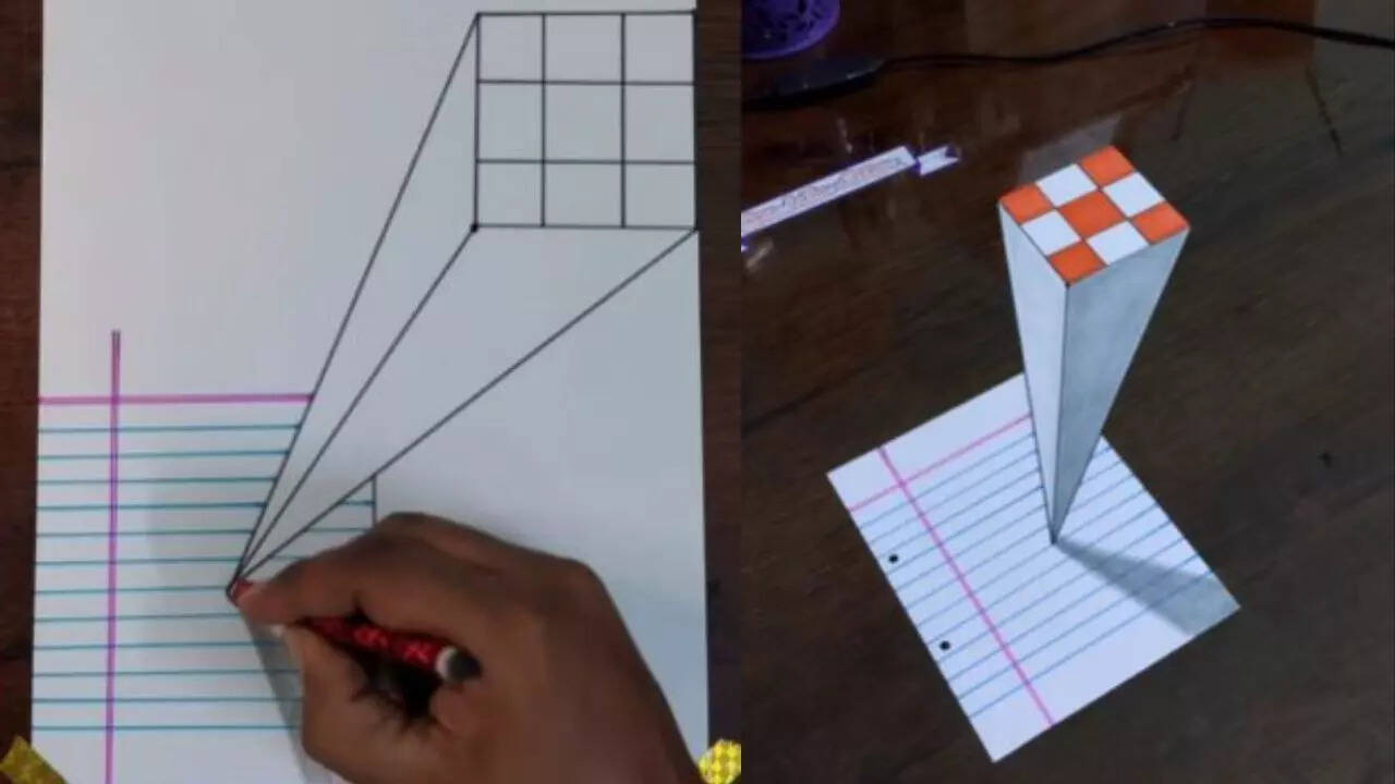 Desi Artist Creates Mindblowing Optical Illusion On Paper In Viral ...