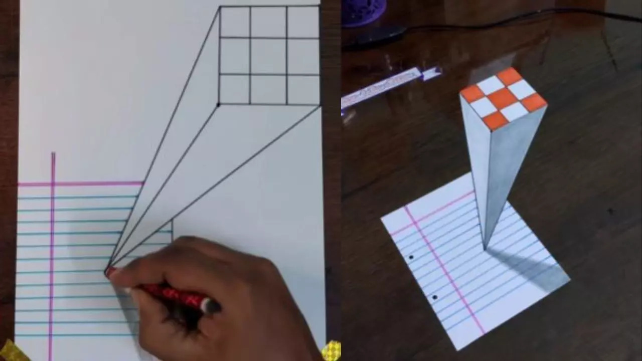 Desi Artist Creates Mindblowing Optical Illusion On Paper In Viral ...