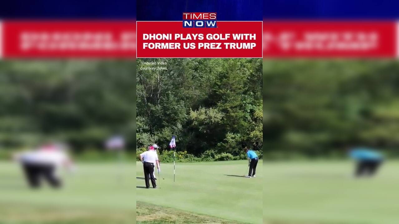 Donald Trump Hosted MS Dhoni For Game Of Golf #shorts