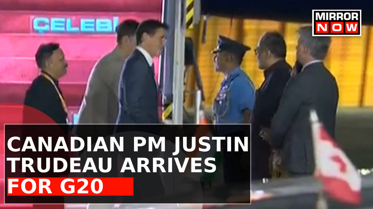 G20 Summit India | Canadian PM Justin Trudeau Arrives In Delhi For Mega ...