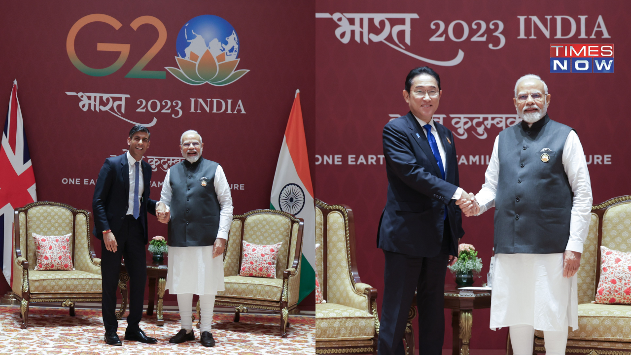 G20 Summit 2023: PM Modi Holds Bilateral Talks With Prime Ministers Of UK And Japan | VISUALS ...